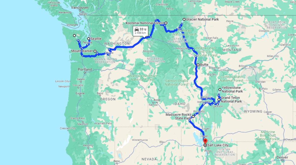 Rondreis van Seattle naar Salt Lake City | Campers Amerika